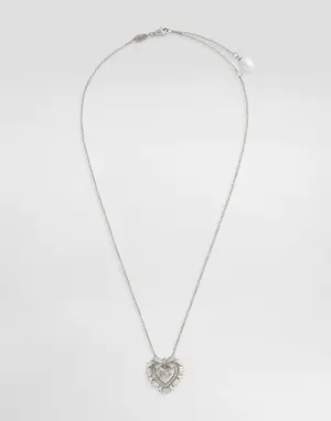 Dolce & Gabbana Devotion Necklace 18-carat Gold And Diamonds Necklaces - White