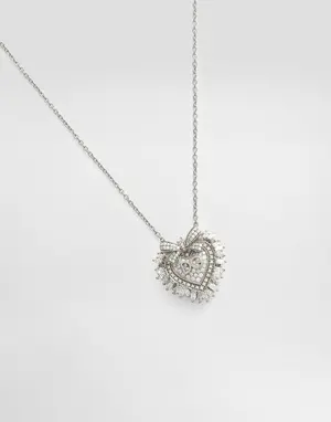 Dolce & Gabbana Devotion Necklace In 18-carat Gold And Diamonds