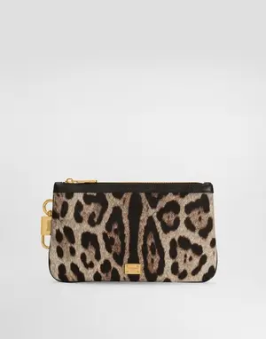 Dolce & Gabbana Ed Nylon Necessaire Wallets And Small Leather Goods Animal - Print