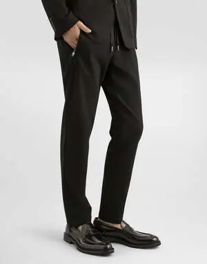 Dolce & Gabbana Jersey Jogging Pants With Dg Patch Pants And Shorts