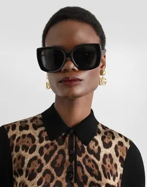 Dolce & Gabbana Leo- Wool Polo Pullover T-shirts And Sweatshirts Animal - Print