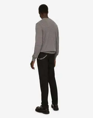 Dolce & Gabbana Pull Girocollo Sweaters And Cardigans Gray - Blue