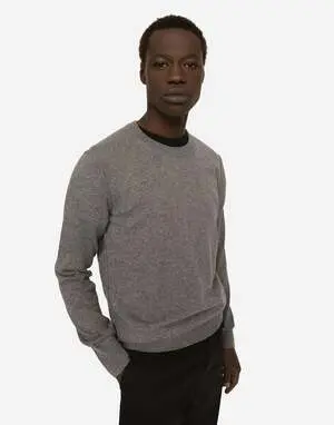 Dolce & Gabbana Pull Girocollo Sweaters And Cardigans Gray - Blue