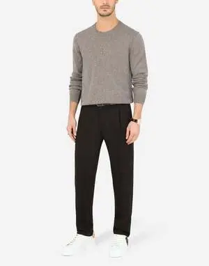 Dolce & Gabbana Pull Girocollo Sweaters And Cardigans Gray - Blue