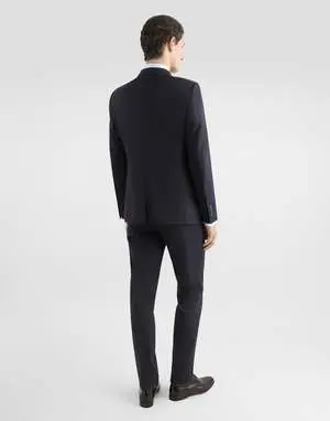 Dolce & Gabbana Stretch Wool Martini-fit Suit Suits And Blazers Wool - Blue