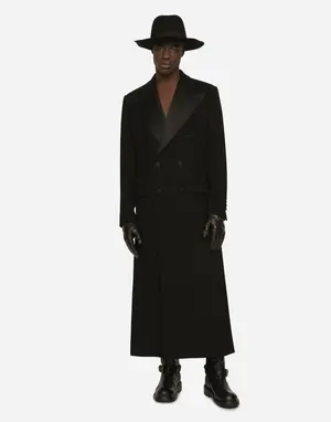 Dolce & Gabbana Double-breasted Stretch Wool Crepe Coat