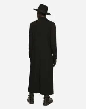 Dolce & Gabbana Double-breasted Stretch Wool Crepe Coat