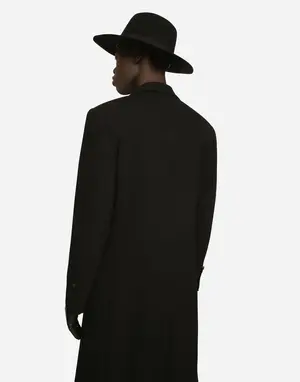 Dolce & Gabbana Double-breasted Stretch Wool Crepe Coat