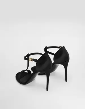 Dolce & Gabbana Satin T-bar Sandals