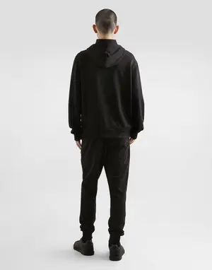 Dolce & Gabbana Cotton Hoodie Heraldic Patch Sweatshirts