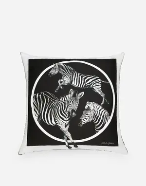 Dolce & Gabbana Silk Twill Cushion Large Large Cushions - Multicolor