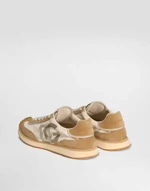 Dolce & Gabbana Mixed-material Dg Cushion Sneakers Sneakers - Beige