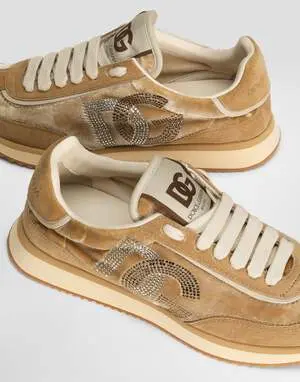 Dolce & Gabbana Mixed-material Dg Cushion Sneakers Sneakers - Beige