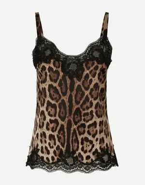 Dolce & Gabbana Top Shirts And Tops Animal Print Satin - Multicolor