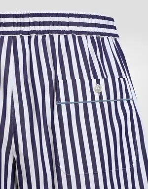Dolce & Gabbana Striped Poplin Bermuda Shorts