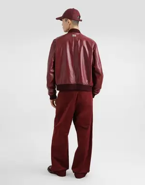 Dolce & Gabbana Sheepskin Bomber Jacket - Bordeaux