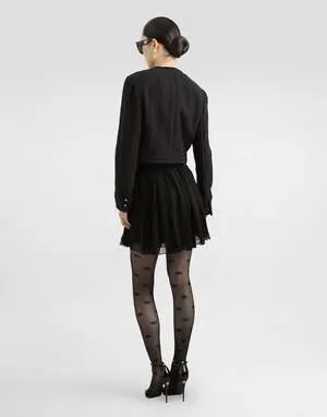 Dolce & Gabbana Pleated Chiffon Skirt Skirts