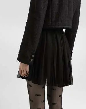 Dolce & Gabbana Pleated Chiffon Skirt Skirts