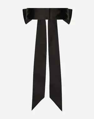Dolce & Gabbana Silk Satin Tie Belt Belts