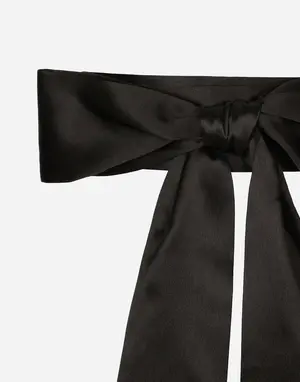 Dolce & Gabbana Silk Satin Tie Belt Belts