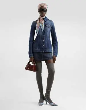 Dolce & Gabbana Denim Single-breasted Jacket Denim And Jeans Multi-colored