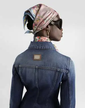 Dolce & Gabbana Denim Single-breasted Jacket Denim And Jeans Multi-colored