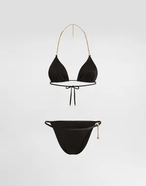 Dolce & Gabbana Triangle Bikini Swimwear - Black