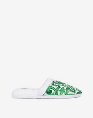 Dolce & Gabbana Cotton Terry Slippers Cotton Slippers - Multicolor