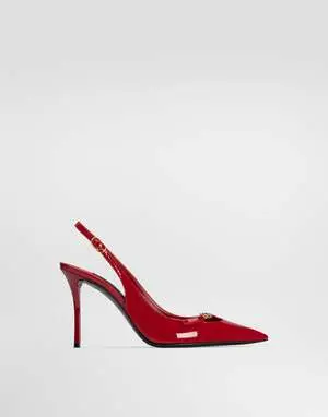 Dolce & Gabbana Lollo Slingback Pumps - Red