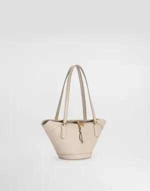 Dolce & Gabbana Capri Calfskin Tote Bag - Beige