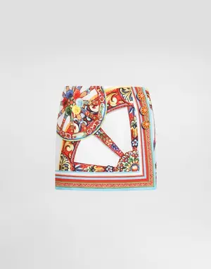 Dolce & Gabbana Carretto-print Fabric Miniskirt Skirts Multi-colored - Multicolor
