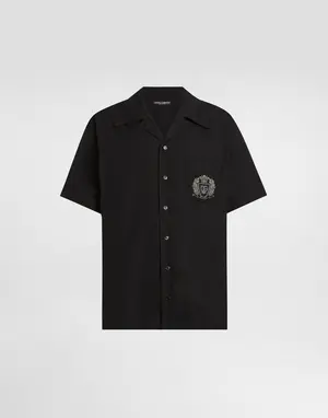 Dolce & Gabbana Hawaii Cotton Shirt Shirts - Black