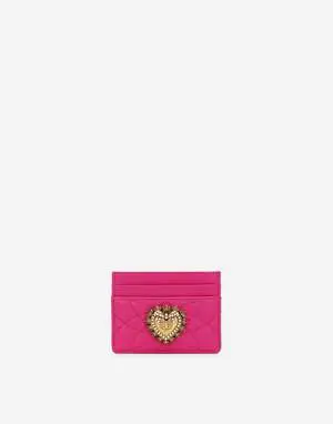 Dolce & Gabbana Devotion Card Holder Wallets And Small Leather Goods Leather - Pink