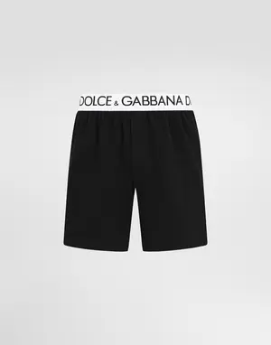 Dolce & Gabbana Two-way Stretch Cotton Boxer Shorts Underwear And Loungewear Cotton - Black