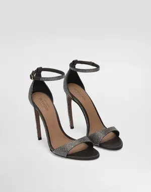 Dolce & Gabbana Embellished Silk Satin Sandals