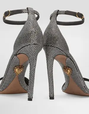 Dolce & Gabbana Embellished Silk Satin Sandals