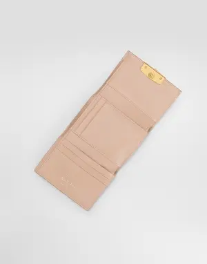 Dolce & Gabbana P.foglio French Flap Wallets And Small Leather Goods - Beige