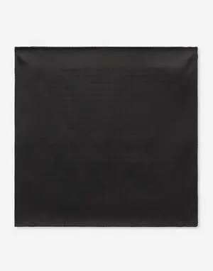 Dolce & Gabbana Silk Jacquard Pocket Square With Dg Logo Ties And Pocket Squares Silk - Black