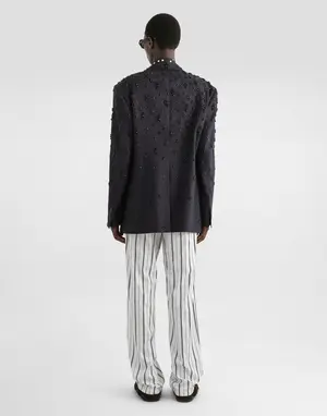Dolce & Gabbana Single-breasted Embroidered Jacket Suits And Blazers Multi-colored