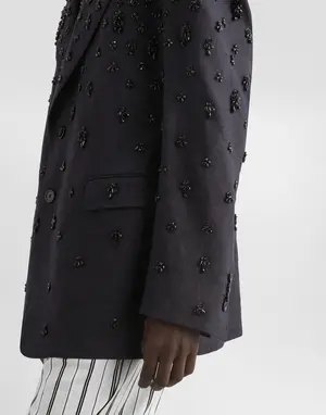 Dolce & Gabbana Single-breasted Embroidered Jacket Suits And Blazers Multi-colored
