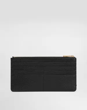 Dolce & Gabbana Iguana-print Leather Card Holder With Plate Wallets And Small Leather Goods Leather