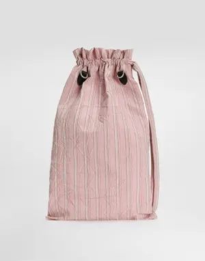 Dolce & Gabbana Striped Froissé Crossbody Bag Shoppers - Multicolor
