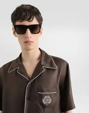 Dolce & Gabbana Hawaii Silk Twill Shirt Shirts