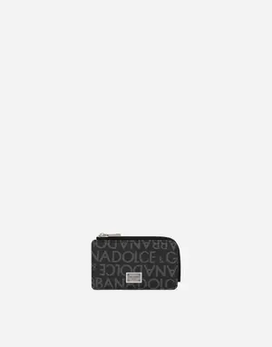 Dolce & Gabbana Coated Jacquard Card Holder Wallets And Small Leather Goods Multi-colored Fabric - Multicolor