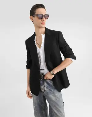 Dolce & Gabbana Sicilia Light Single-breasted Viscose Jacket Suits And Blazers