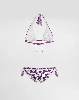 Dolce & Gabbana Triang Imb+slip Fioc� Swimwear Fabric