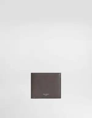 Dolce & Gabbana Calfskin Bifold Wallet Wallets And Small Leather Goods - Grey
