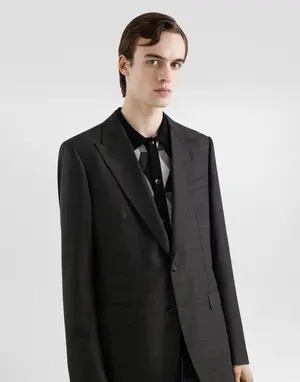 Dolce & Gabbana Single-breasted Taormina Wool Jacket Gray