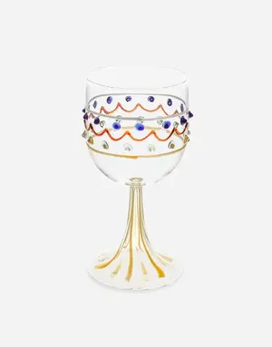 Dolce & Gabbana White Wine Glass Wine Glasses - Multicolor