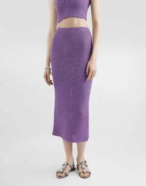 Dolce & Gabbana Crochet Midi Skirt